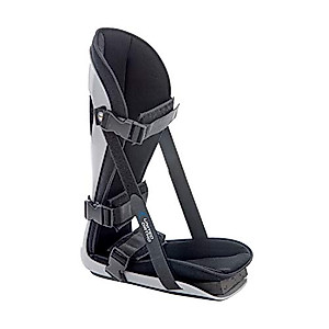 United Ortho Plantar Fasciitis Adjustable Leg Support Brace Fits Right or Left Foot for Soreness Relief, Foot Pain and Stretching, Medium, Black