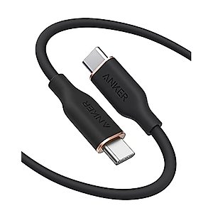 Anker USB-C to USB-C Cable, 643 Cable 100W 6ft, USB 2.0 Type C Charging Cable Fast Charge for MacBook Pro 2020, iPad Pro 2020, iPad Air 4, iPad Mini 6, Galaxy S21, Pixel, Switch (Midnight Black)