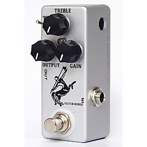 YMUZE Moskyaudio Mini Silver Horse Effect Pedal Overdrive Pedal for Electric Guitar