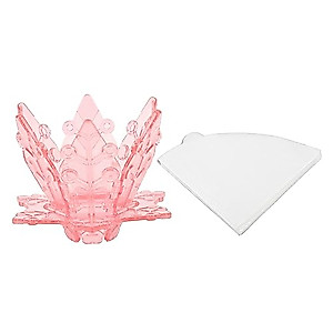 Coffee Dripper, Drip Coffee Filter Easy to Use for Travel (Pink)