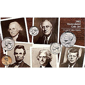 1985 P & D US Mint 10-Coin Mint Set Uncirculated
