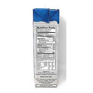 Parmalat Fat Free UHT Shelf Stable Milk 1 Qt (Pack of 6)