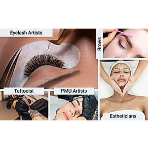 Hi_friend Eyelash LED Floor Light, Half Moon Lamp for Lash Extension, Lighting for Beauty, Skincare, Lashes, Eyebrows, Filming Content Creation (White)