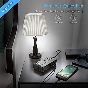 BESTEK Universal Travel Adapter 220V to 110V Voltage Power Converter with 6A 4-Port USB Charging and UK/AU/US/EU Worldwide Plug Adapter International Converter Adapter