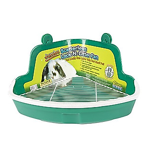Ware Manufacturing Plastic Scatterless Lock-N-Litter Bigger Pet Pan, Jumbo - Colors May Vary