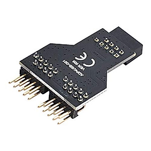 chenyang CY 9pin USB Header Male 1 to 2 Female Extension Splitter Cable Connector Adapter Motherboard USB Hub USB 2.0