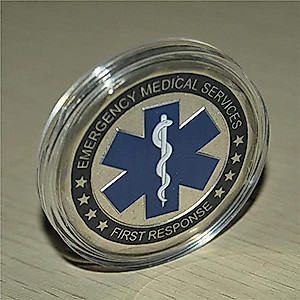 Paramedic Medical Rescue/EMT Emergency Service Star of Life Challenge Coin