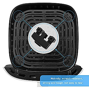 Air Fryer Rubber Feet for Bella Pro Series Crux Air Fryers, 4PCS Professional Rubber Feet, Rubber Tabs, Silicone Pieces, Silicone Tabs for Instants COSORI Dreo air Fryer Grill Pan Plate Tray