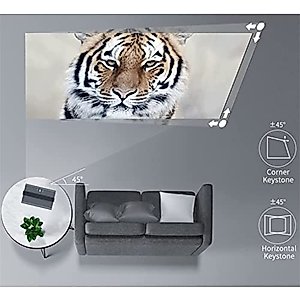 Feilx Mini Projector 2022 Upgraded Portable Video-Projector,3D Projector WiFi Smart Projector Bluetooth Portable Mini Projector Home Theater Projector