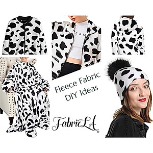 Fleece Fabric by The Yard | 2 Yards 72” X 60" Inch Wide | Soft Anti-Pill Polar Fleece Fabric | Fleece Material Blanket, Throw, Poncho, Pillow Cover, Booties - Blue Airplanes Fleece by The Yard