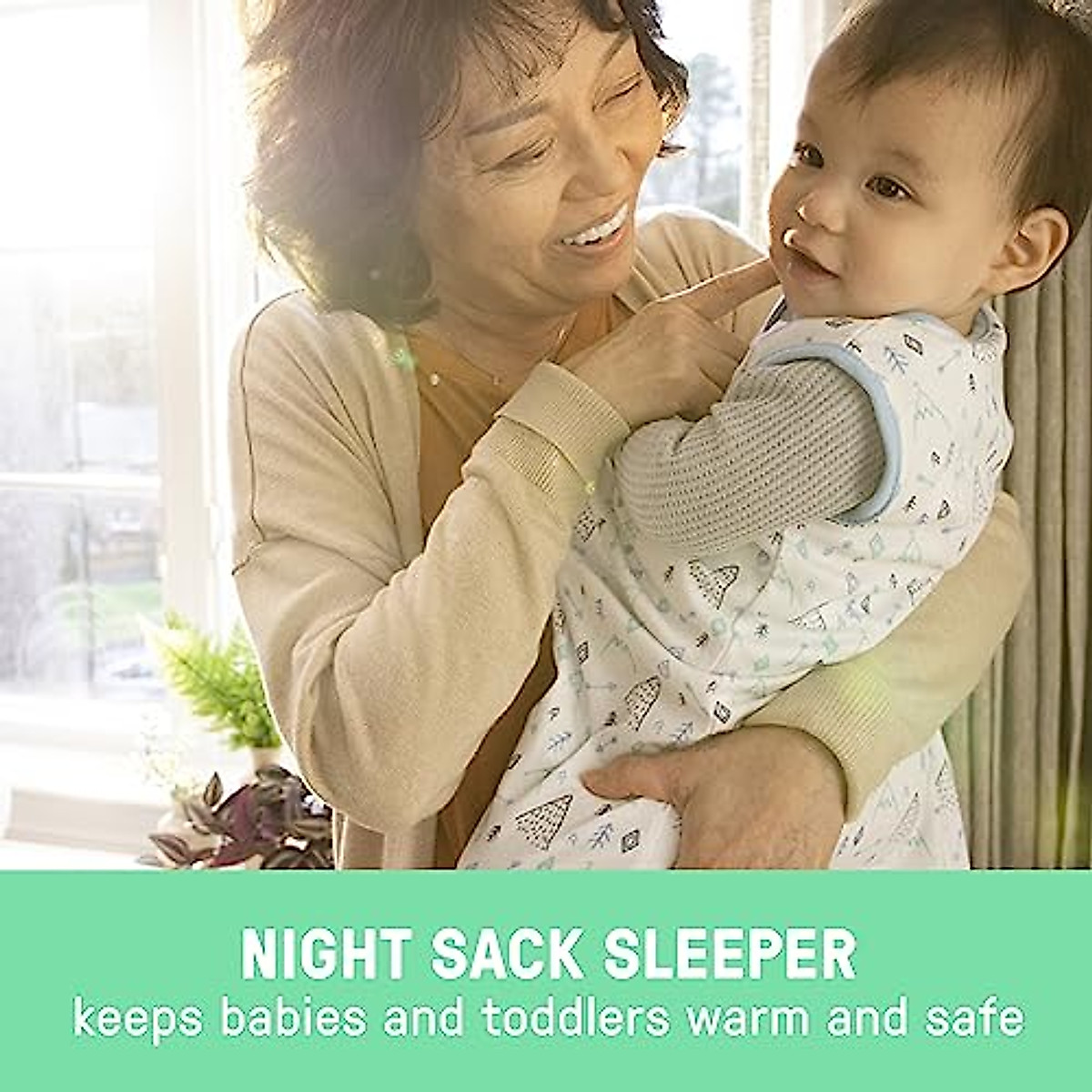 SwaddleMe by Ingenuity Night Sack Sleeper, for Ages 6-12 Months, 16-24 Pounds, Up to 30 Inches Long, 2-Pack Loose-fit Baby Swaddle Sack Wearable Blanket
