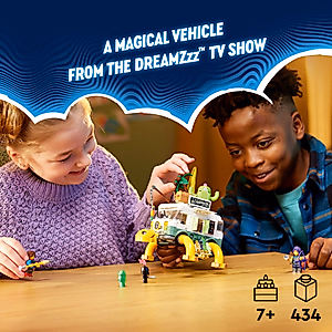 LEGO DREAMZzz Mrs. Castillo’s Turtle Van 71456, 2 in 1 Building Toy and Vehicle Playset with Party Mode or Flying Submarine Mode, Makes a Great Gift Idea for 7 Year Old Kids, Boys, and Girls