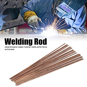 20Pcs Phosphor Copper Welding Rods Brazing Round Welder Rod Welding Consumables for Air Conditioner Refrigerators