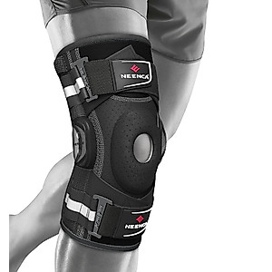 NEENCA Professional Knee Brace for Knee Pain, Hinged Knee Support with Patented X-Strap Fixing System, Strong Stability for Pain Relief, Arthritis, Meniscus Tear, ACL, PCL, MCL, Runner, Sport, Workout