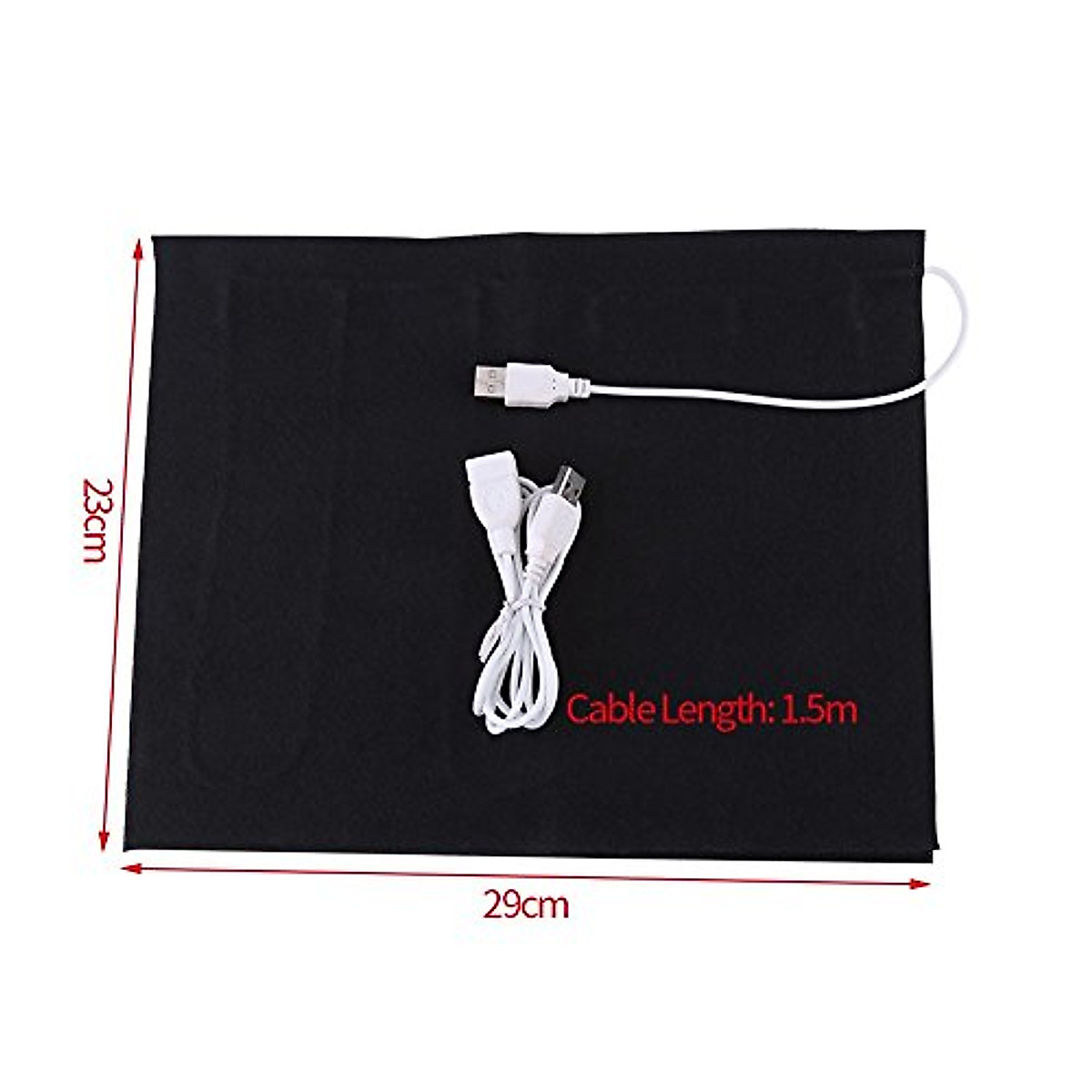 5V USB Electric Cloth Heater Pad Heating Element for Clothes Seat Pet Warmer 35℃-50℃ Mat Pain Relief Therapy
