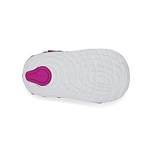 Stride Rite baby girls Soft Motion Tobias First Walker Shoe, Pink Multi, 5.5 Wide Toddler US