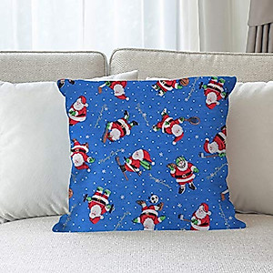 Kisangel Quilting Fabric 9pcs Christmas Cotton Fabric Bundles Square Sewing Precut Patchwork Printed Scraps for DIY Xmas Stocking Tree Wreath Doll Dress Scrapbook 25x25cm (Colorful)