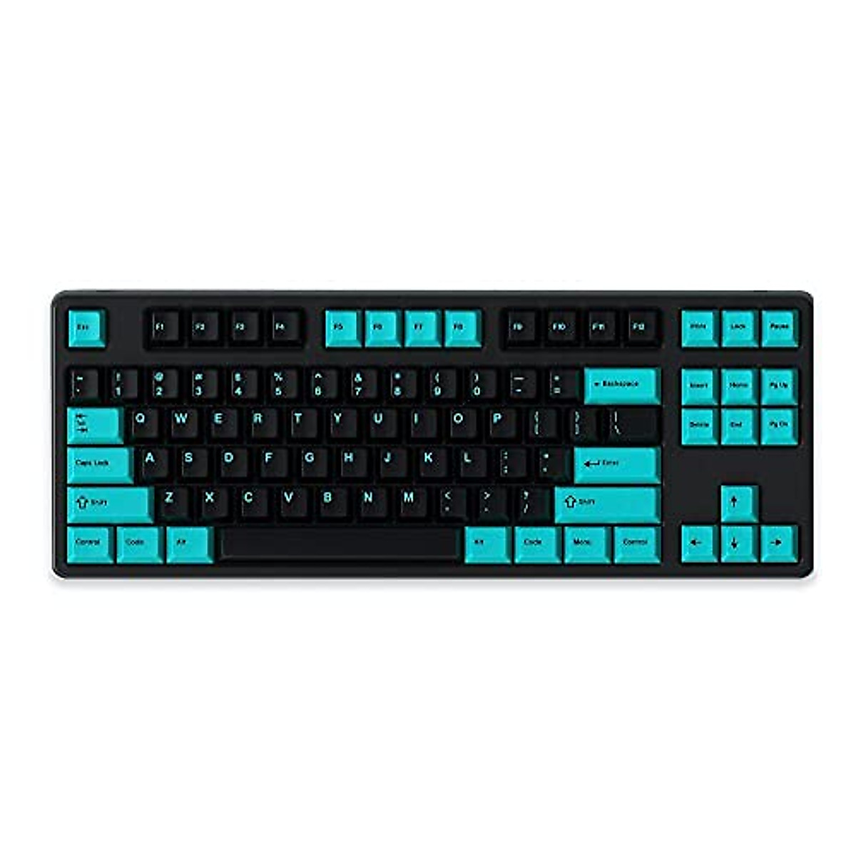 DROP + MiTo GMK Pulse Custom Mechanical Keyboard Keycap Set - 163-keys, Doubleshot, Cherry Profile, for 40%, 60%, 65%, TKL, 1800 Layouts, etc. (Base Kit),Turquoise