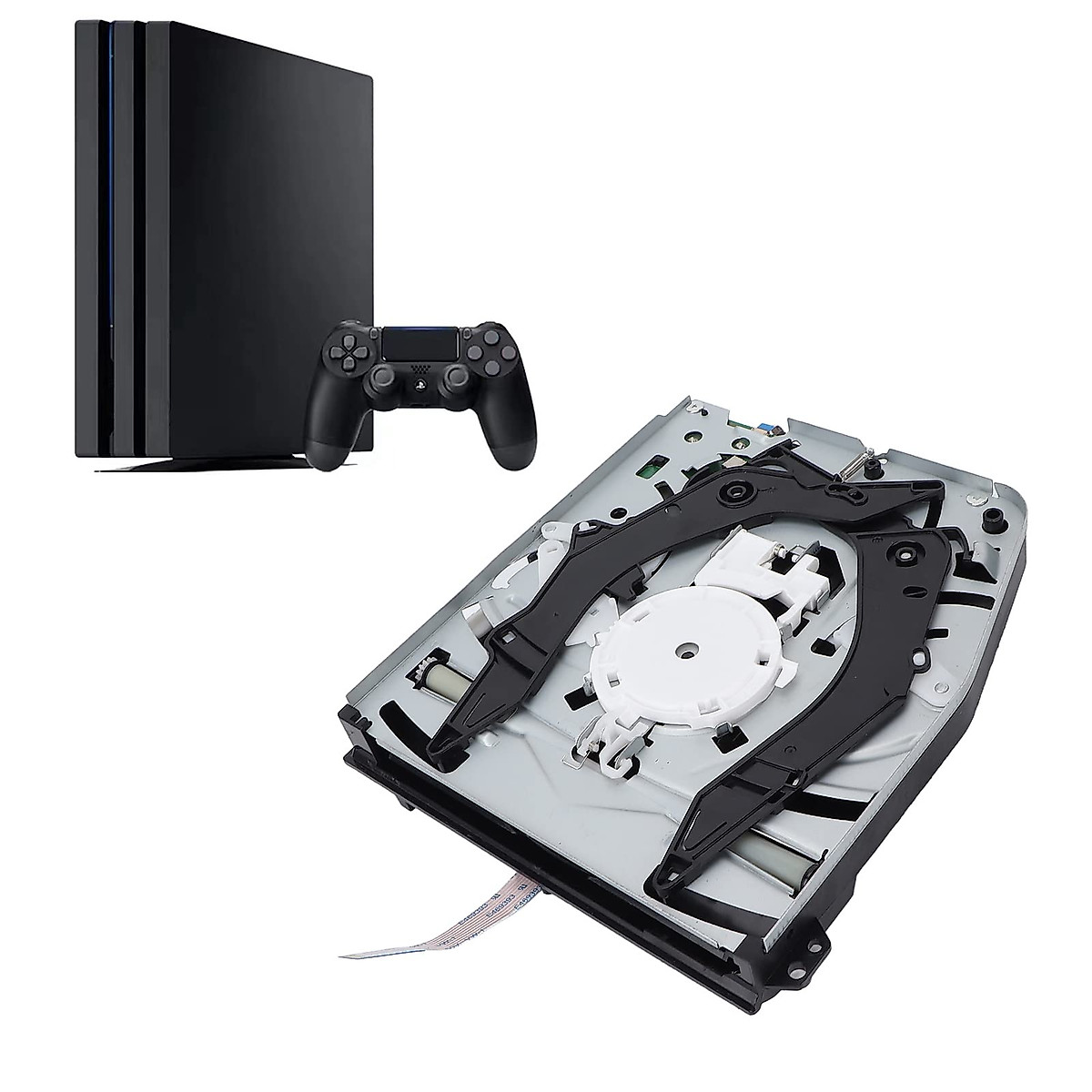Sanpyl PS4 Slim Optical Drive, Internal Optical Drive Built-in Replacement Ultra Thin Optical Drive -ray DVD Optical Drive Replacement for PS4 Slim Game Console