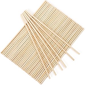 50Pcs Wooden Dowel Rods 1/4 x 12 Inch Wood Sticks for Crafts, Precut Wooden Rod Sticks Natural Wood Dowels for Craft and DIY Projects, Cake Dowels Hardwood Craft Dowel Rods