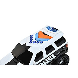 Sunny Days Entertainment Large Police Car – Lights and Sounds Vehicle with Motorized Drive and Soft Grip Tires | Rescue SUV Patrol Toy for Kids – Maxx Action