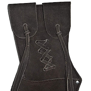 UNIVERSE ARCHERY Arrow Quiver | Genuine Suede Leather Arrow Holder | Traditional H-Grade Handmade Quiver for Hunting & Archery Sports | Lightweight & Comfortable | Brown (39cm/15.50 Inches)