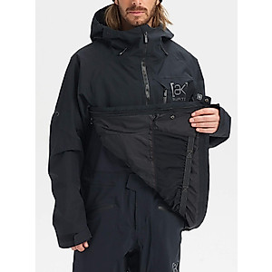 Burton Mens Ak Gore-Tex Velocity Anorak, True Black, Medium