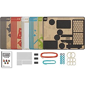 Nintendo Labo Variety Kit, Customization Set, and Nintendo Switch Console with Neon Joy Con Bundle