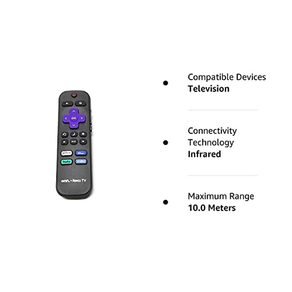 Original Smart TV Remote Control Compatible with Onn Roku Models 100005842 100005396 100005395 and 100005397 (Renewed)