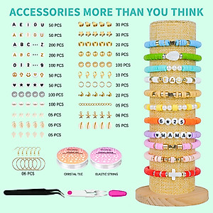 Friendship Bracelet Kit Concert Bracelets Merch, 14000pcs 48 Colors Clay Beads Bracelet Making Kit with Number Letter Beads Album Inspired Bracelets Gift for Girls Kids Teen Crafts Jewelry Making