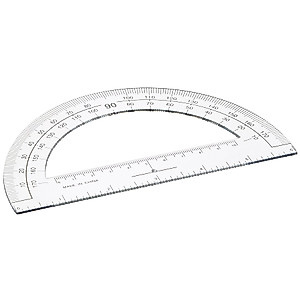 Sparco Plastic Protractor, 6-Inch Long, Clear (SPR01490)