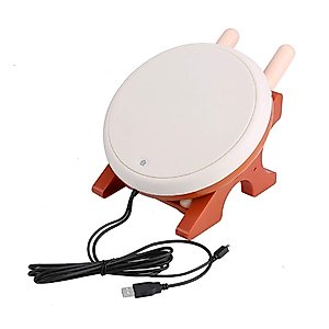 Socobeta Game Taiko Drum Portable Taiko Drum Kit with Drumstick with Stand Compatible with PS4 Game Console
