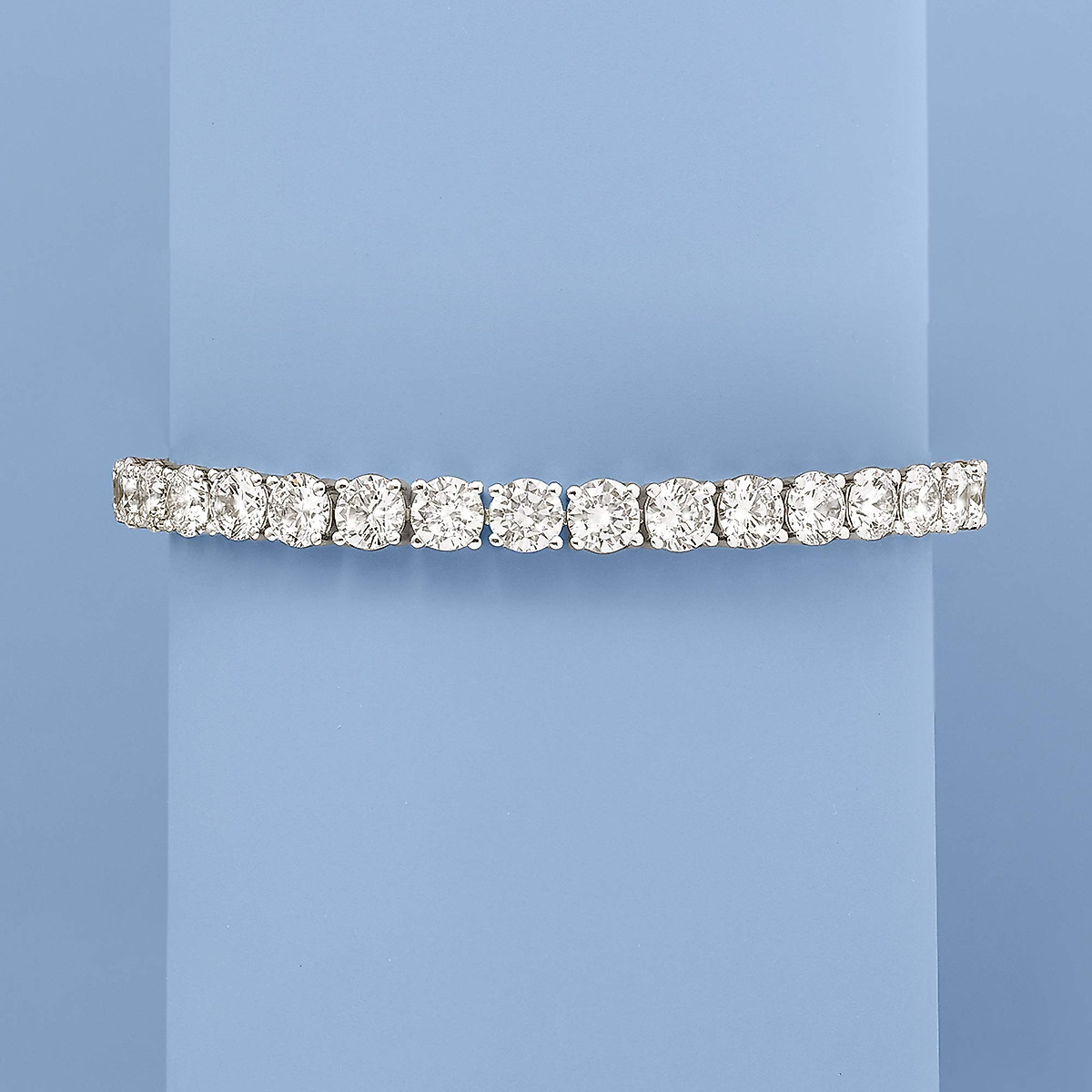 Ross-Simons 23.00 ct. t.w. CZ Tennis Bracelet in Sterling Silver. 7 inches