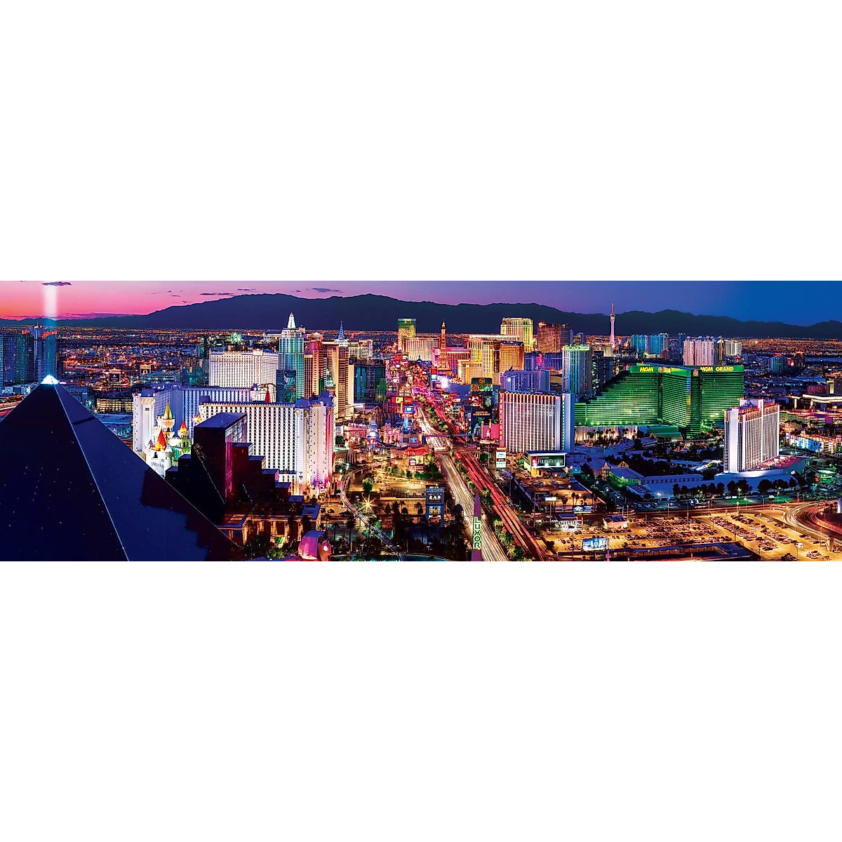 MasterPieces 1000 Piece Jigsaw Puzzle for Adults, Family, Or Youth - Las Vegas Panoramic - 13"x39"