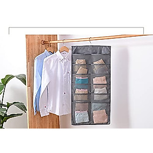 Extra-Large Bra Organizers Hanging Bra holder Bra Hanger Especially suitable for sports bra, training bra, underwear,panty,lingerie,baby clothes, bedroom storage,school dormitory storage(Gray, 1PCS )