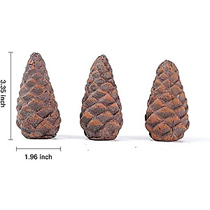 NC Gas Logs 10pcs Gas Fireplace Logs Set of Ceramic Wood Logs. Fireplace Log Set for Ventless, Electric Outdoor Fireplaces Fire Pits Realistic Use (10, 15w*22L)