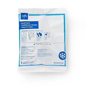 Medline Standard Instant Cold Pack, Single-Use, 5x6 Inch, Case of 50