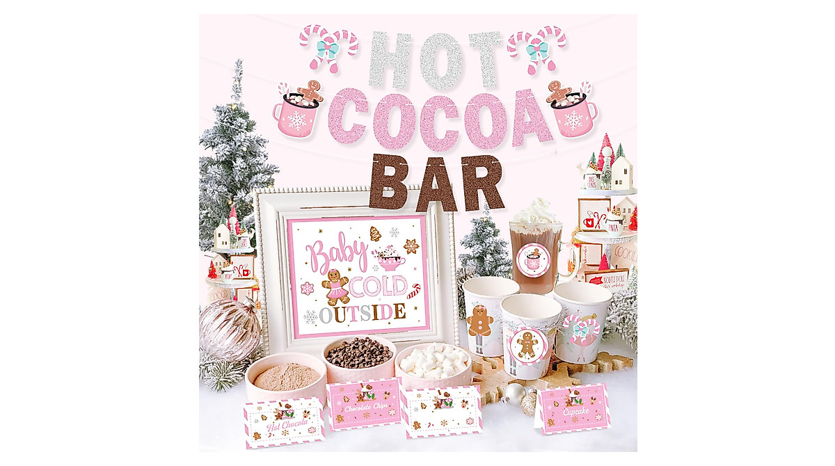 Hot Cocoa Bar Kit for Winter & Christmas Parties