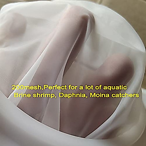 200 Mesh Baby Brine Shrimp Net Collect Brine Shrimp Artemia Copepod Sieve for Brine Shrimp Hatchery