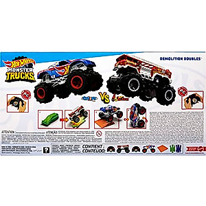 Hot Wheels RC Monster Trucks 2-Pack, 1 Race Ace & 1 HW 5-Alarm in 1:24 Scale, Full-Function Remote-Control Toy Trucks