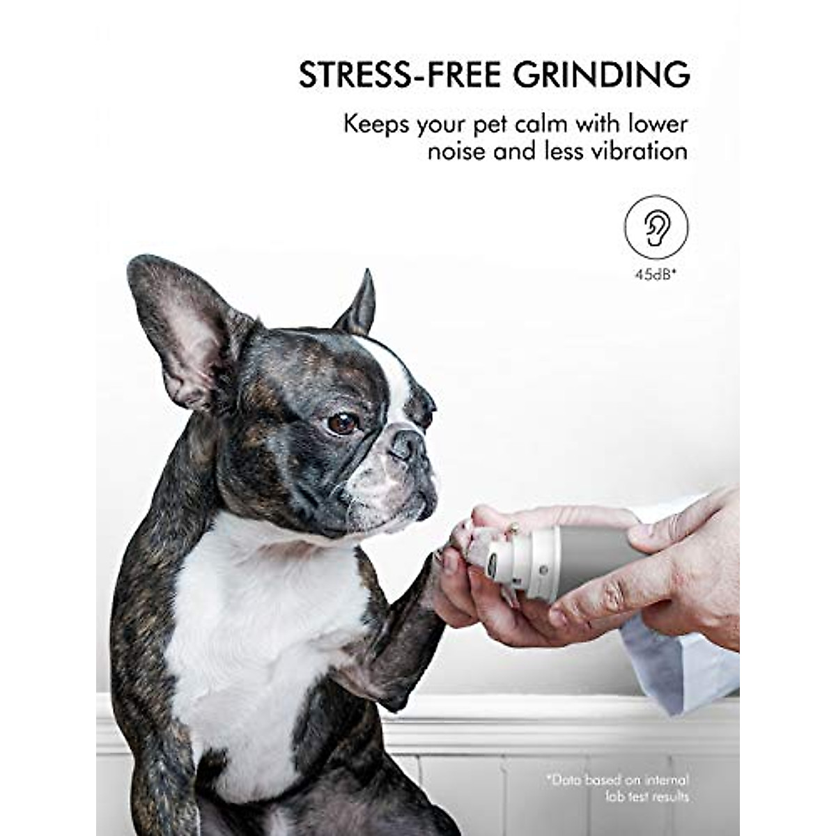 PETLIBRO Dog Nail Grinder - Rechargeable Low Noise Pet Nail Grinder for Dogs Professional 2 Speed Electric Pet Nail Trimmer Painless Paws Grooming Dog Nail Clippers for Small Medium Large Dogs & Cats