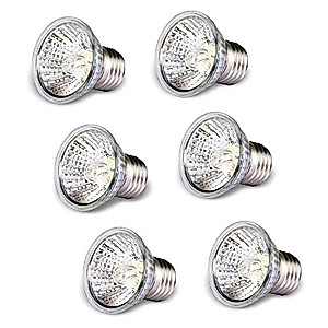 75W Sun Basking Lamp Full Spectrum Sunbathe Reptile Heat Lamp Growing Bulbs for Turtles Lizards 6 Pack