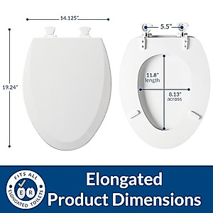 Bemis 1500EC 346 1500EC-346, 1 Pack Elongated, Biscuit/Linen