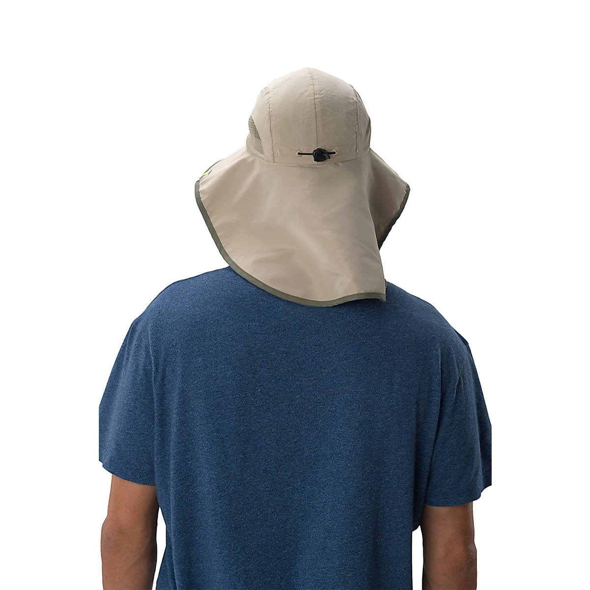 Sun Protection Zone Unisex Floppy Sun Hat (Khaki with Olive Trim)