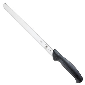 Mercer Culinary M23111 Millennia Black Handle, 11-Inch Wavy Edge, Slicer