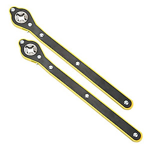 Pair 13.4in Ratchet Set, 2T Load Bearing, Positive and Negative Reversing Knob Designdrive Ratchet Handle Suitable for Small Cars Such As Cars, Suvs, and Trucks(Cars Below 2T)