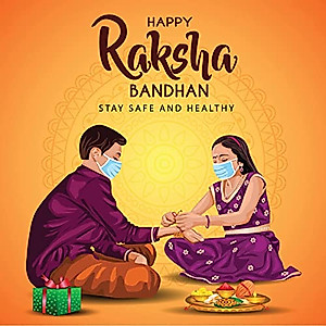 Rakhi for Brother Rakhi Set of 2 SINGLE RUDRAKSH WITH RINGS AND GOLDEN BEED Thread Bracelet for Bhai Bhaiya- Indian Rakhi Raksha Bandhan Festival gift for your loving Brother/Sibling , Family Member