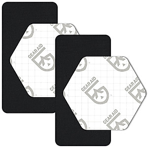 Gear Aid Tenacious Tape GORE-TEX Fabric Patches , Black, 3” Round & 2” x 4” Rectangle, 2 Count (Pack of 2)