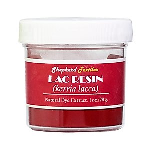 Shepherd Textiles Lac Resin Extract Natural Fabric Dye, 1 oz.