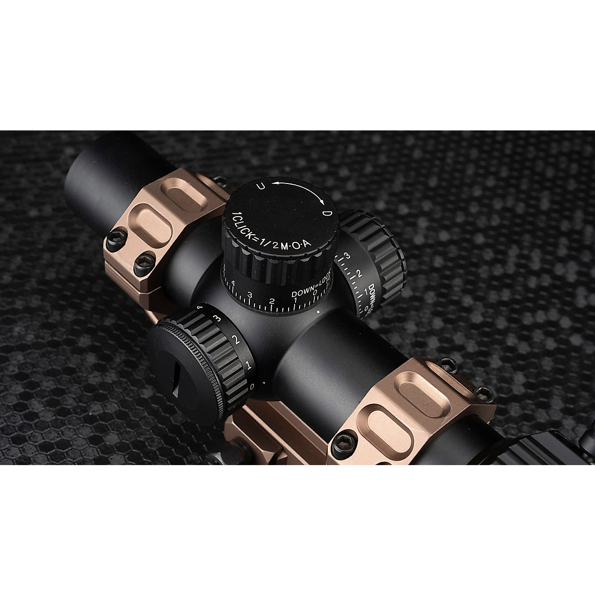 Viiko Extremar 1-5x24 Rifle Scope LPVO Taitical Mildot Reticle Wide FOV Flip Lens Cover